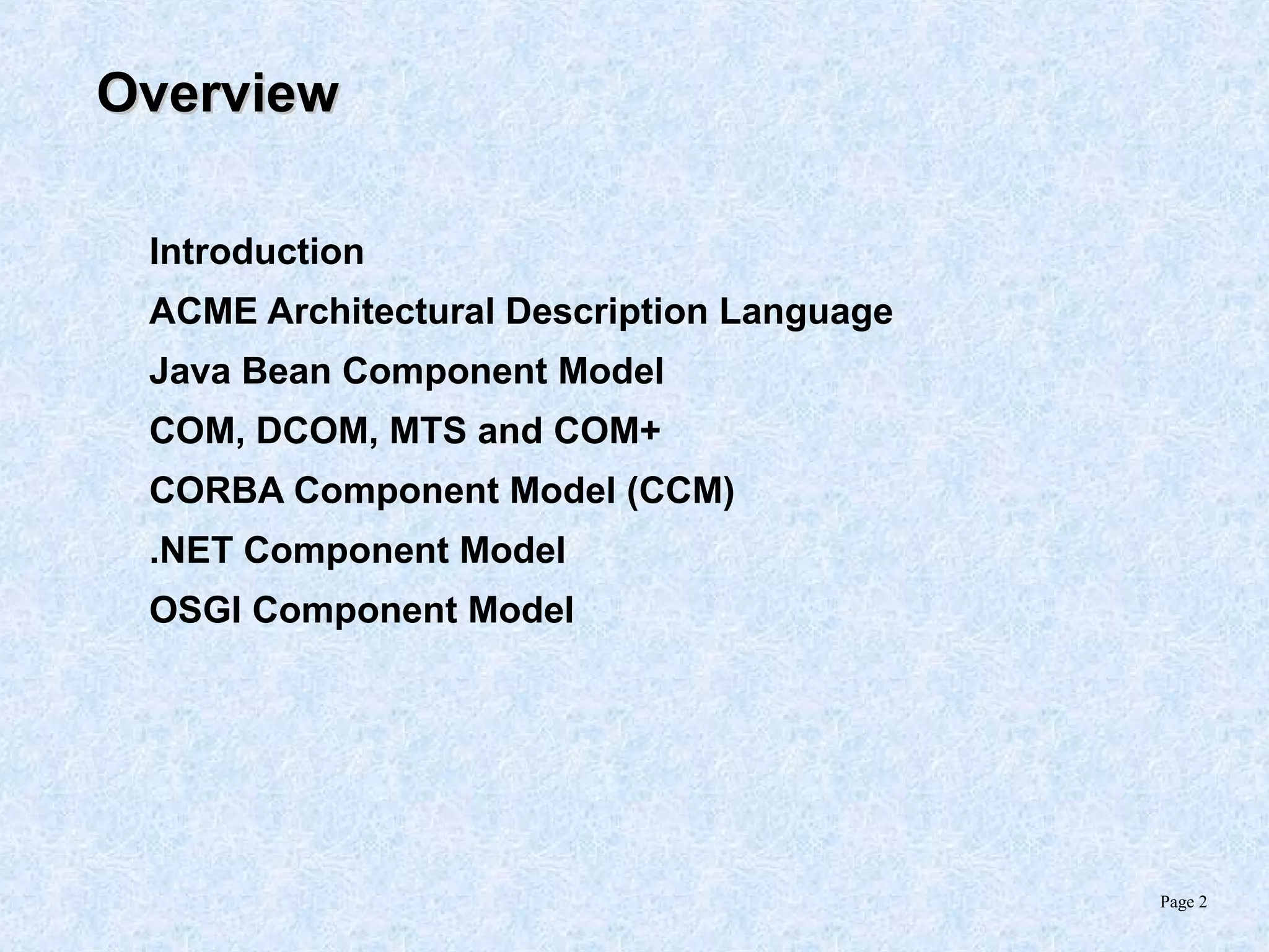 Cbt component based technology architectures | PPT