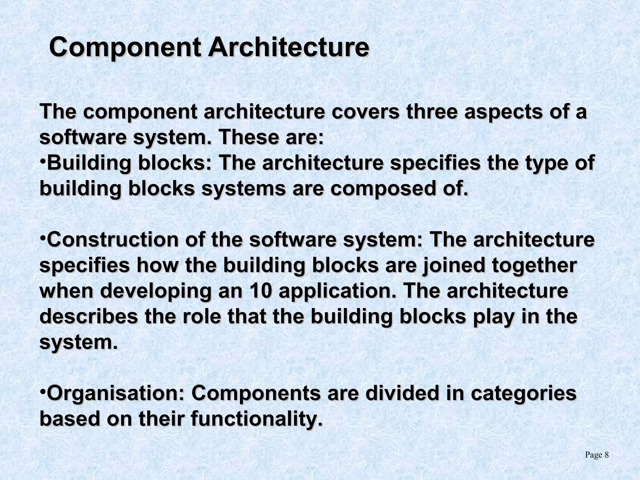 Cbt component based technology architectures | PPT