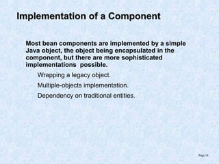 Cbt component based technology architectures | PPT