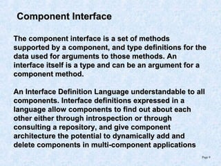 Cbt component based technology architectures | PPT