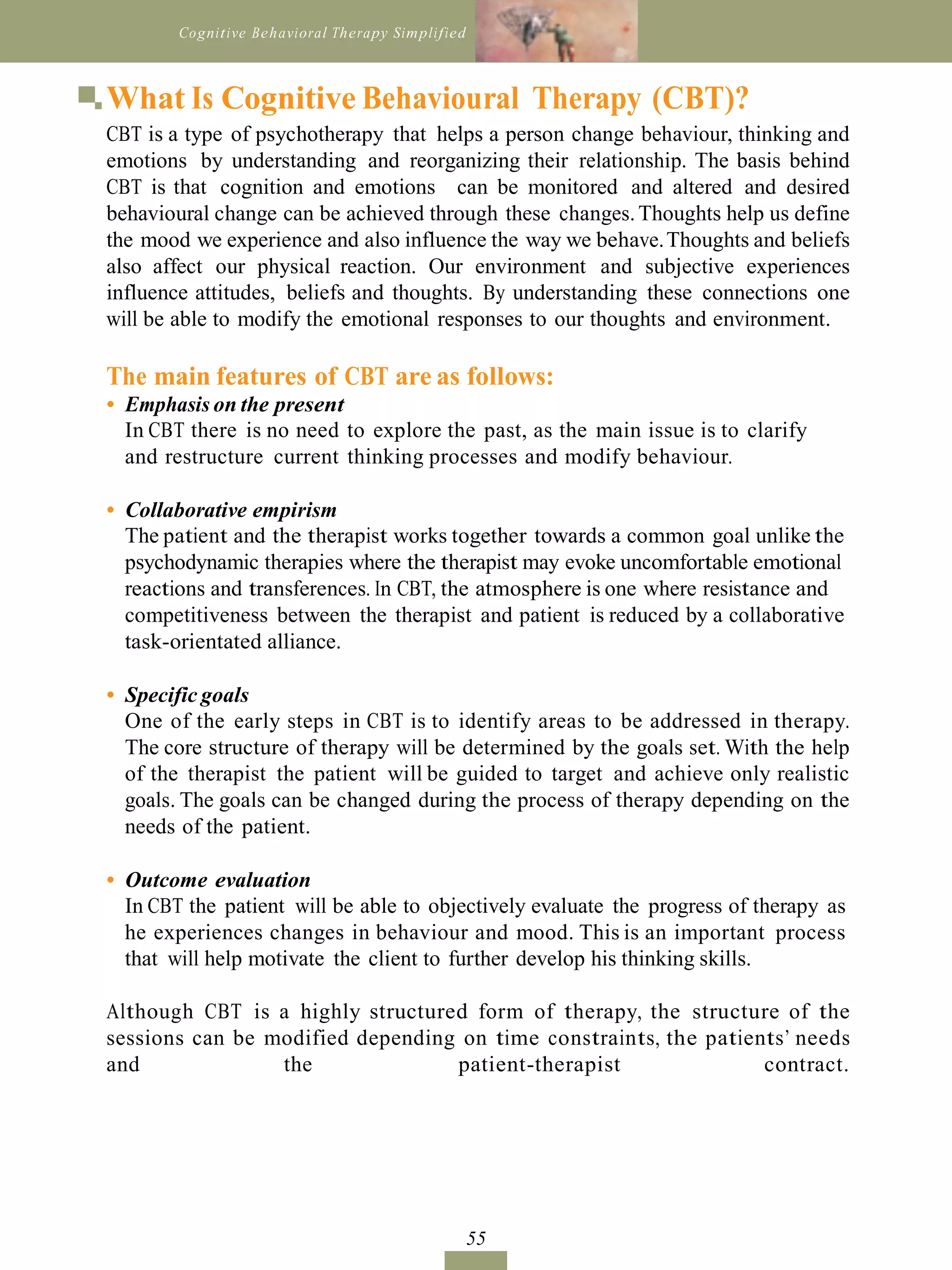 Cognitive Behavioral Therapy Simplified | PDF