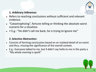 Cognitive Behavior Therapy in Psychology | PPT