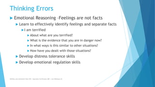 Cognitive Behavior Therapy Skills | PPTX