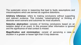 Cognitive behavioural therapy | PPT | Mental Health | Diseases and ...