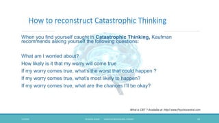 What is CBT? Types of Cognitive dystorsion thoughts with examples | PDF