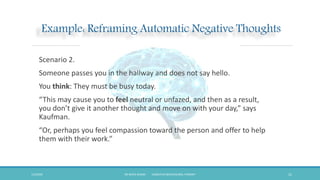 What is CBT? Types of Cognitive dystorsion thoughts with examples | PDF