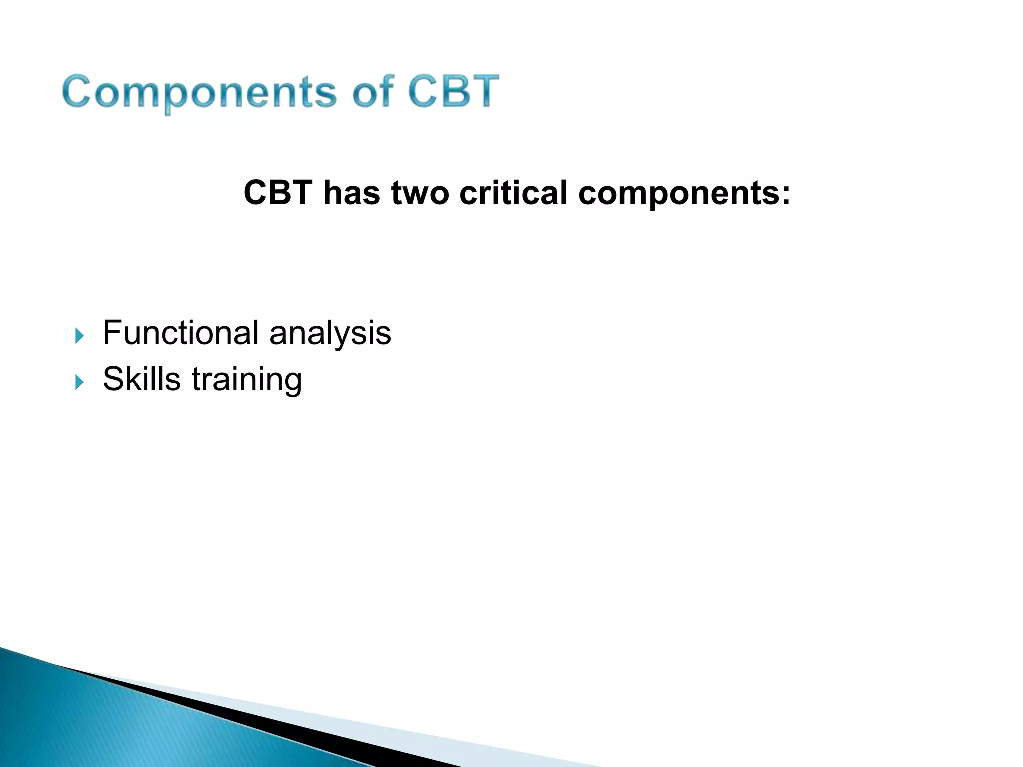 CBT as a core of psychotherapy in relapse prevention of addiction | PPSX