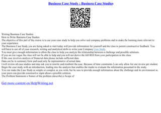 Cbt Case Studies | PDF