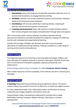 CBT_Code_and_Pixels_Computer-Based Training | PDF