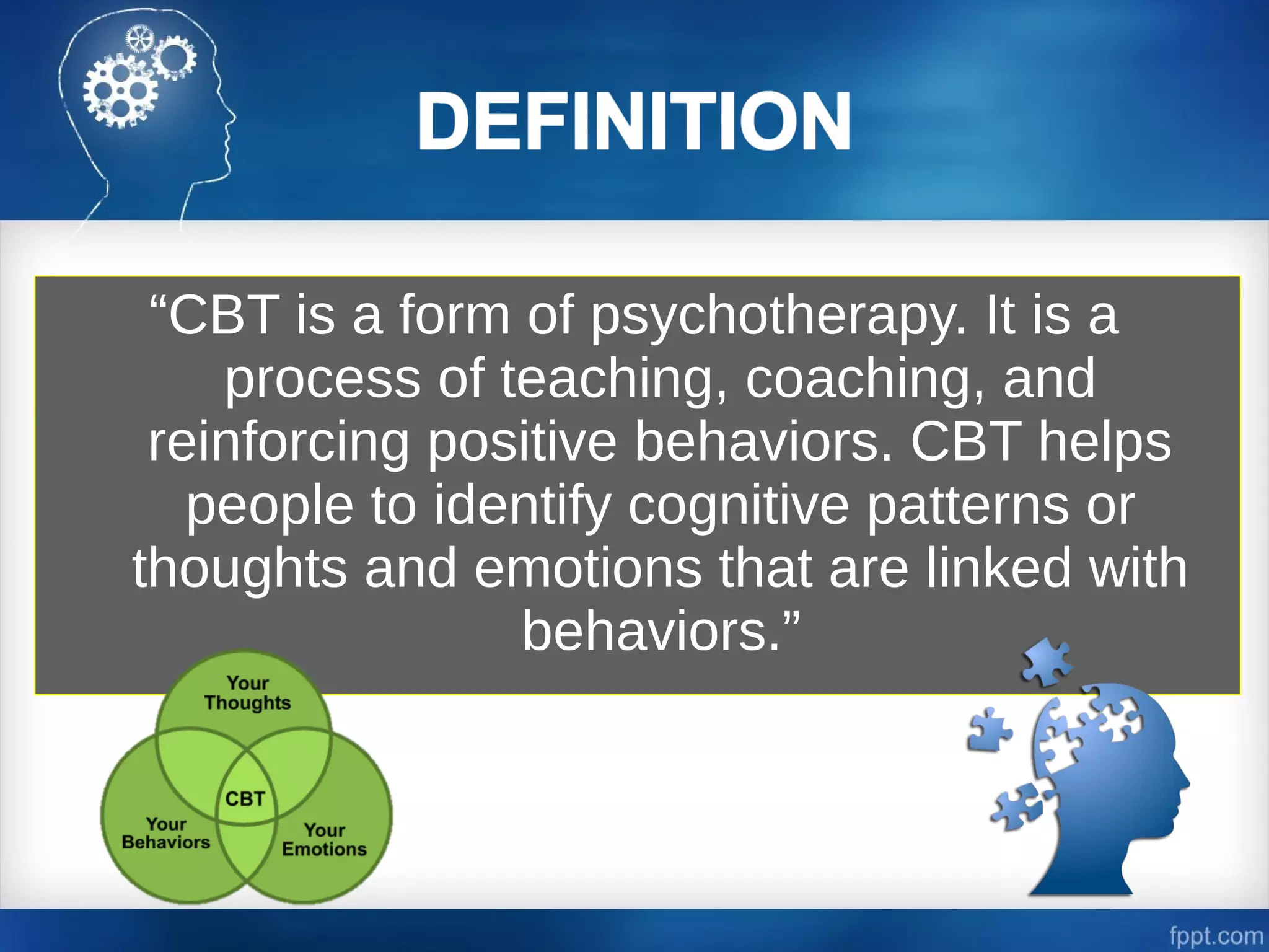 Cbt cognitive behaviour therapy | PDF