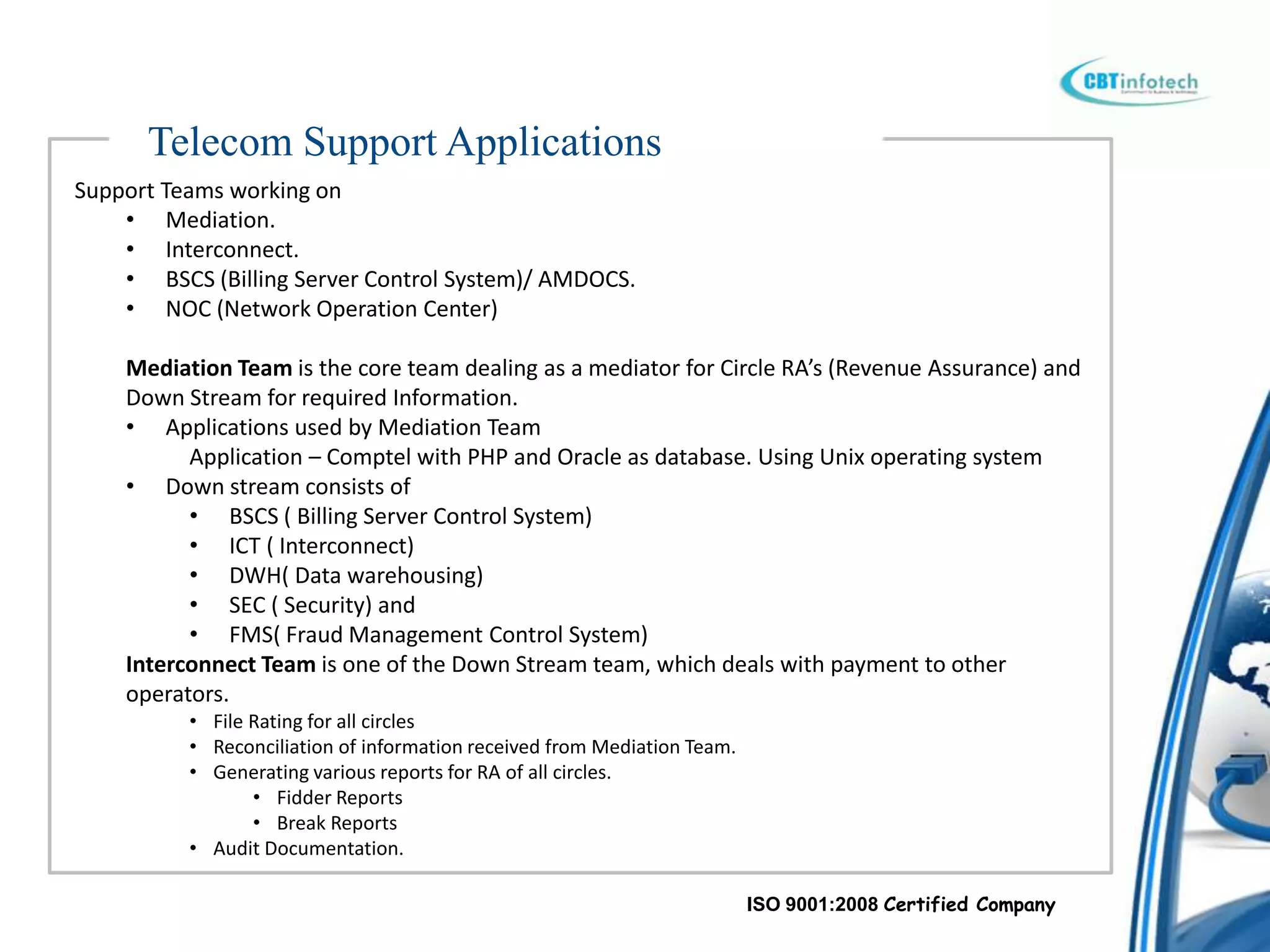 Cbt infotech companyprofile 18th | PPTX | Computer Software and Applications | Computing
