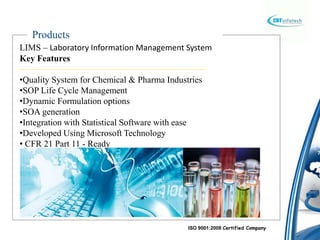 Cbt infotech companyprofile 18th | PPTX