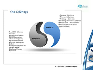 Cbt infotech companyprofile 18th | PPTX | Computer Software and Applications | Computing