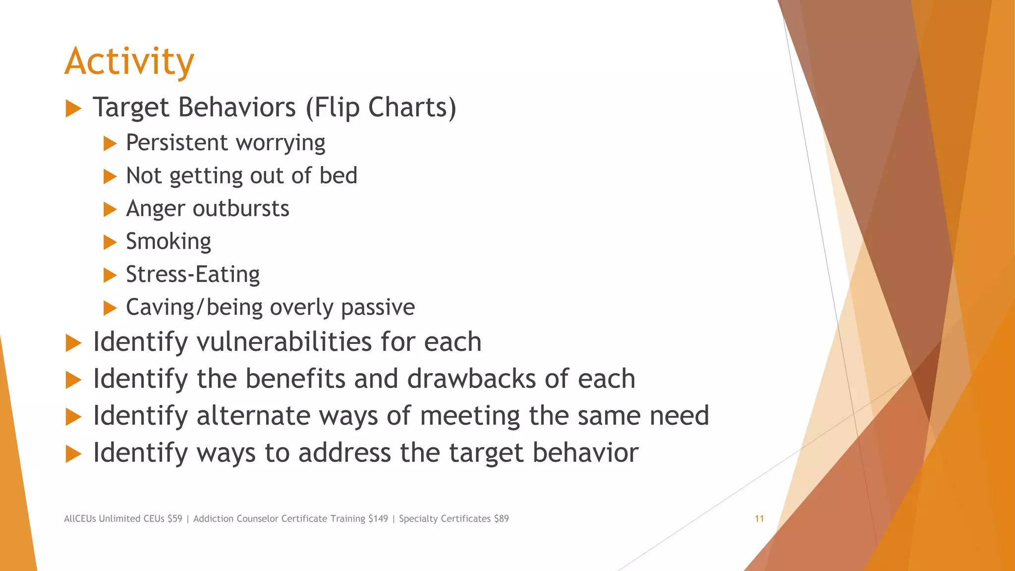 Cognitive Behavioral Group Activities | PPTX