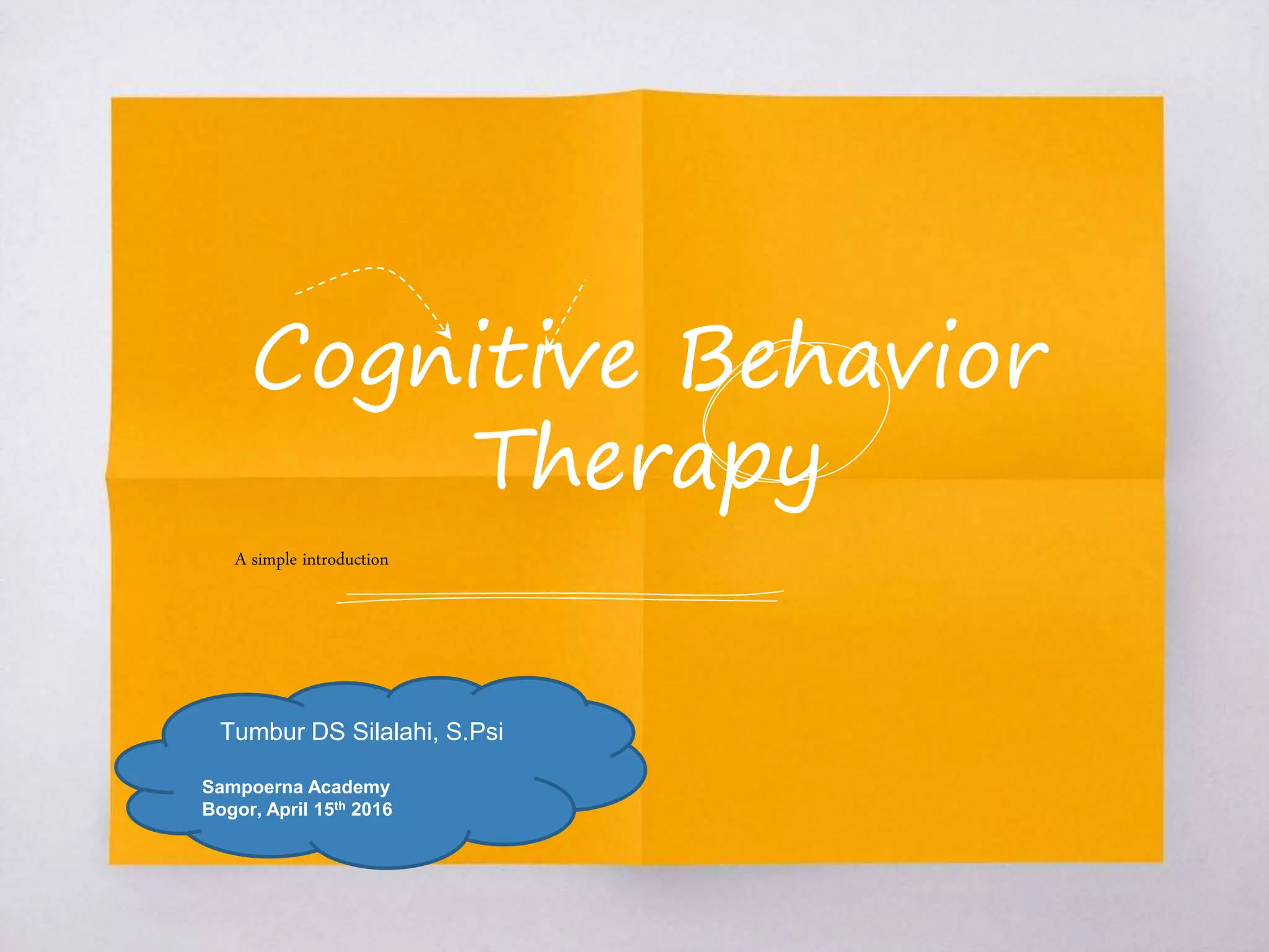 Cbt simple introduction | PPTX