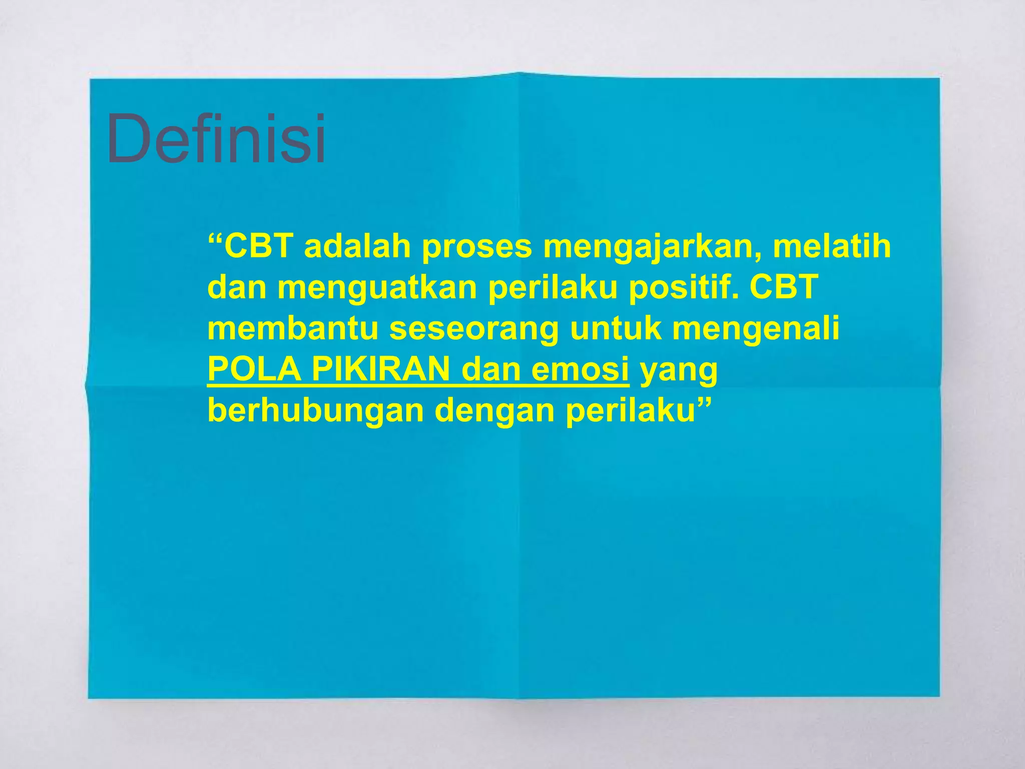 Cbt simple introduction | PPTX