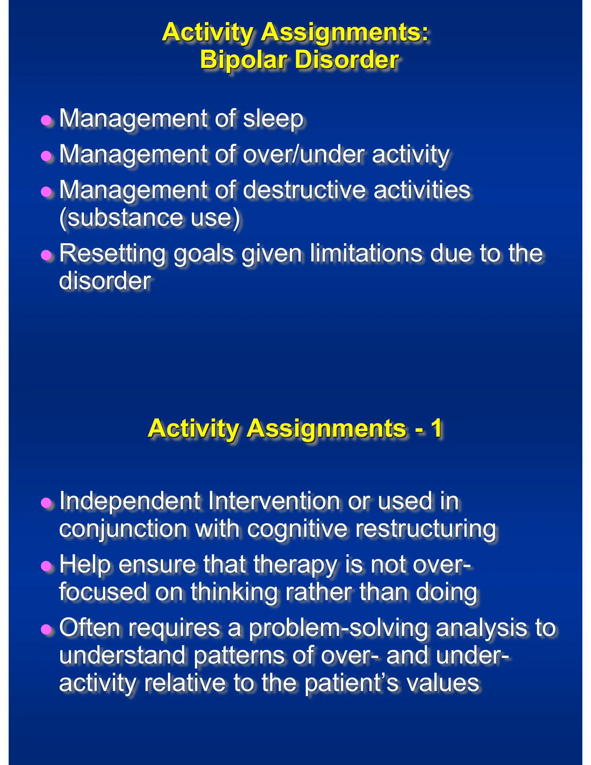 CBT of bipolar disorders CBT bipolar disorder | PDF