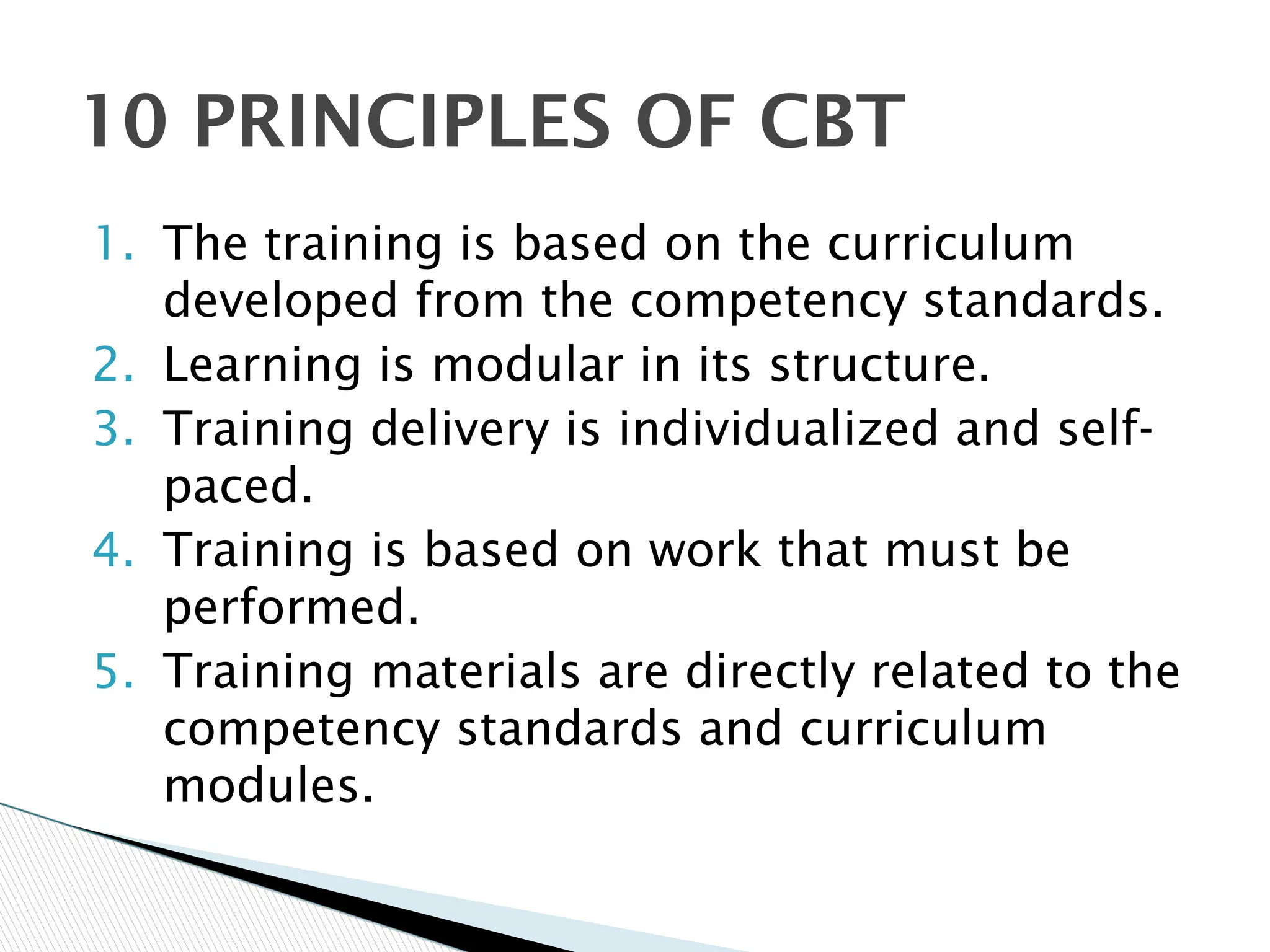 COMPETENCY BASED TRAINING FOR TD NCII ORIENTATION | PPTX