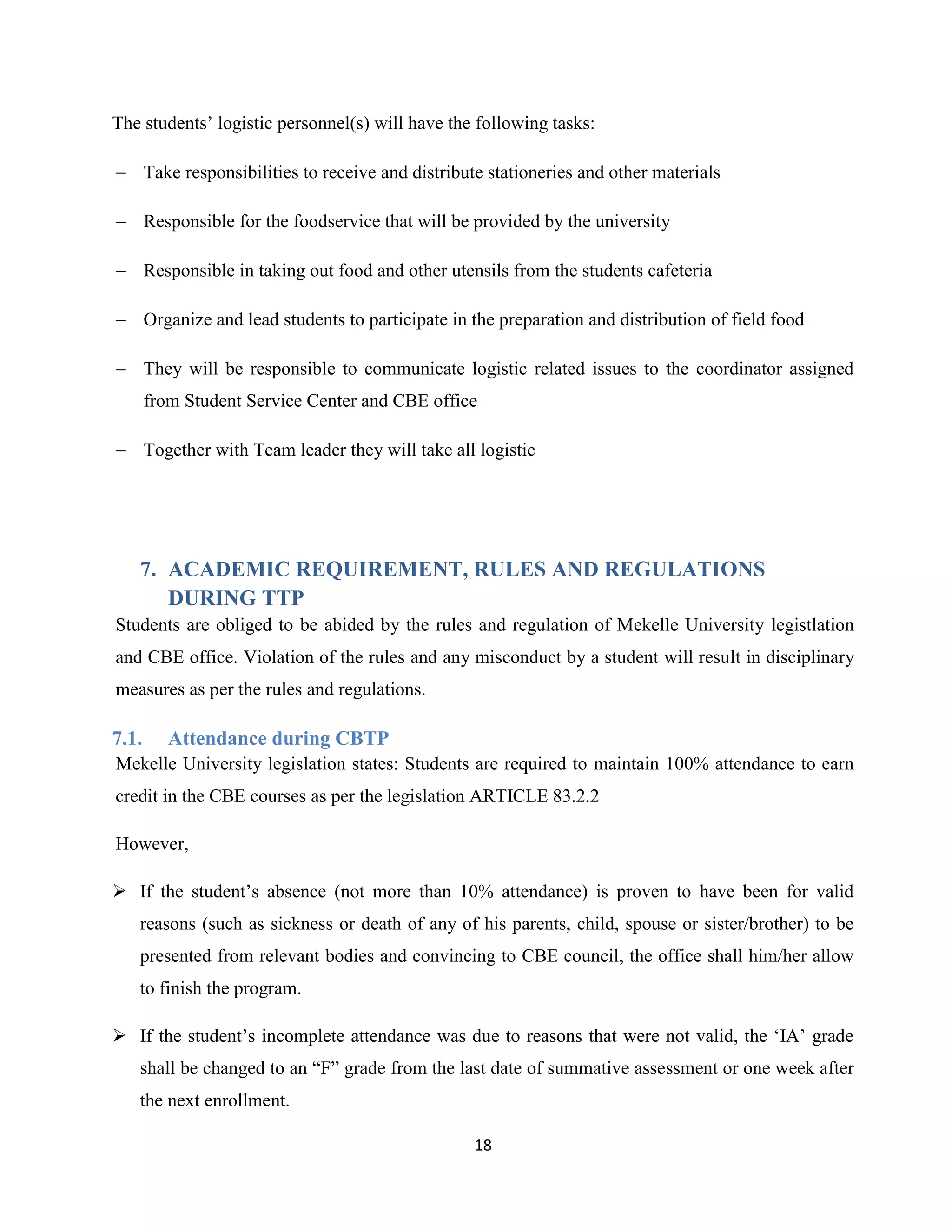 Community Based Training Program (CBTP) manual of College of Health ...