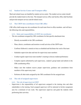 Community Based Training Program (CBTP) manual of College of Health ...