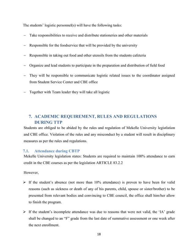 Community Based Training Program (CBTP) manual of College of Health Science Mekelle University ...