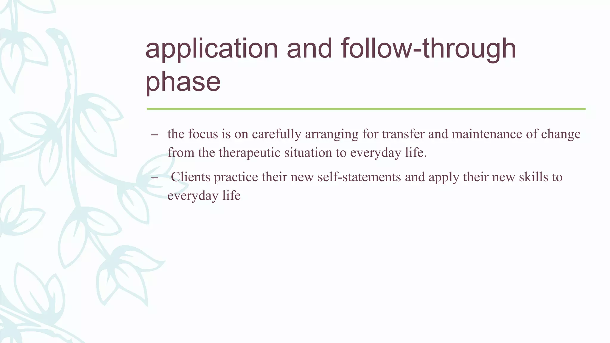 CBT ( Donald Meichenbaum's Modification) | PPTX
