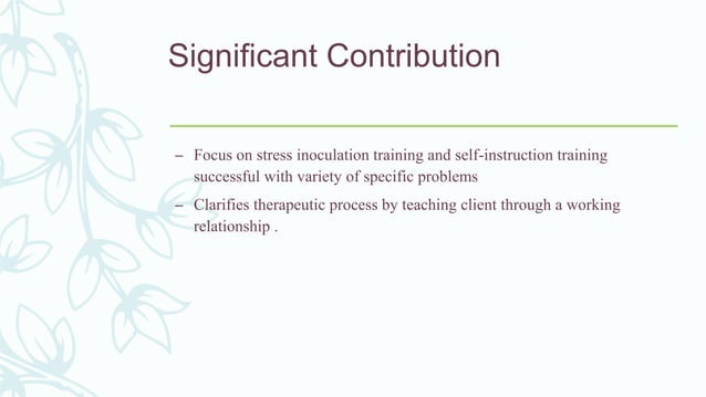 CBT ( Donald Meichenbaum's Modification) | PPTX | Mental Health ...