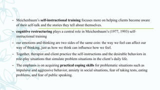 CBT ( Donald Meichenbaum's Modification) | PPTX