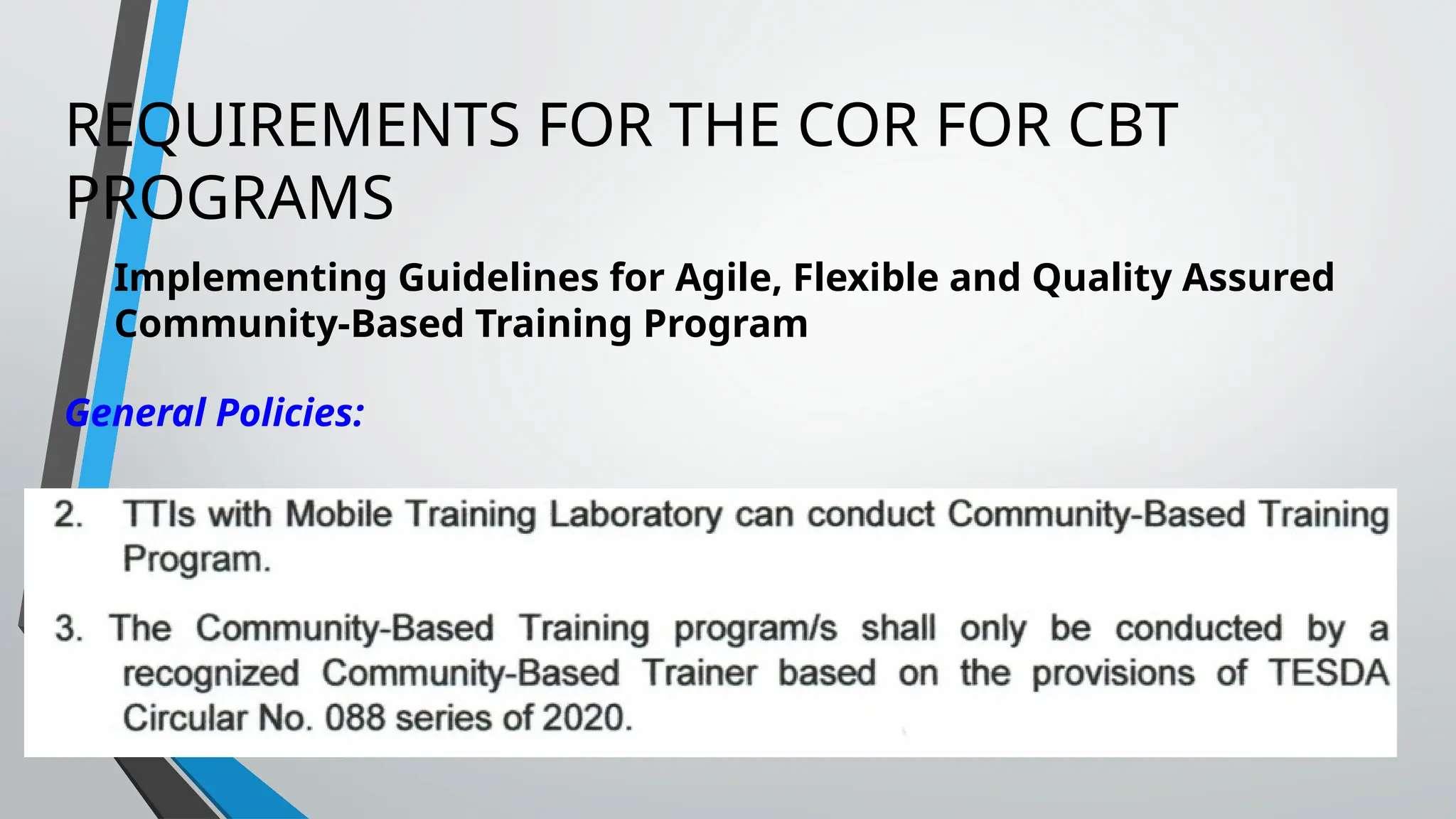 the Community Based Training powerpoint presentation of TESDA.pptx