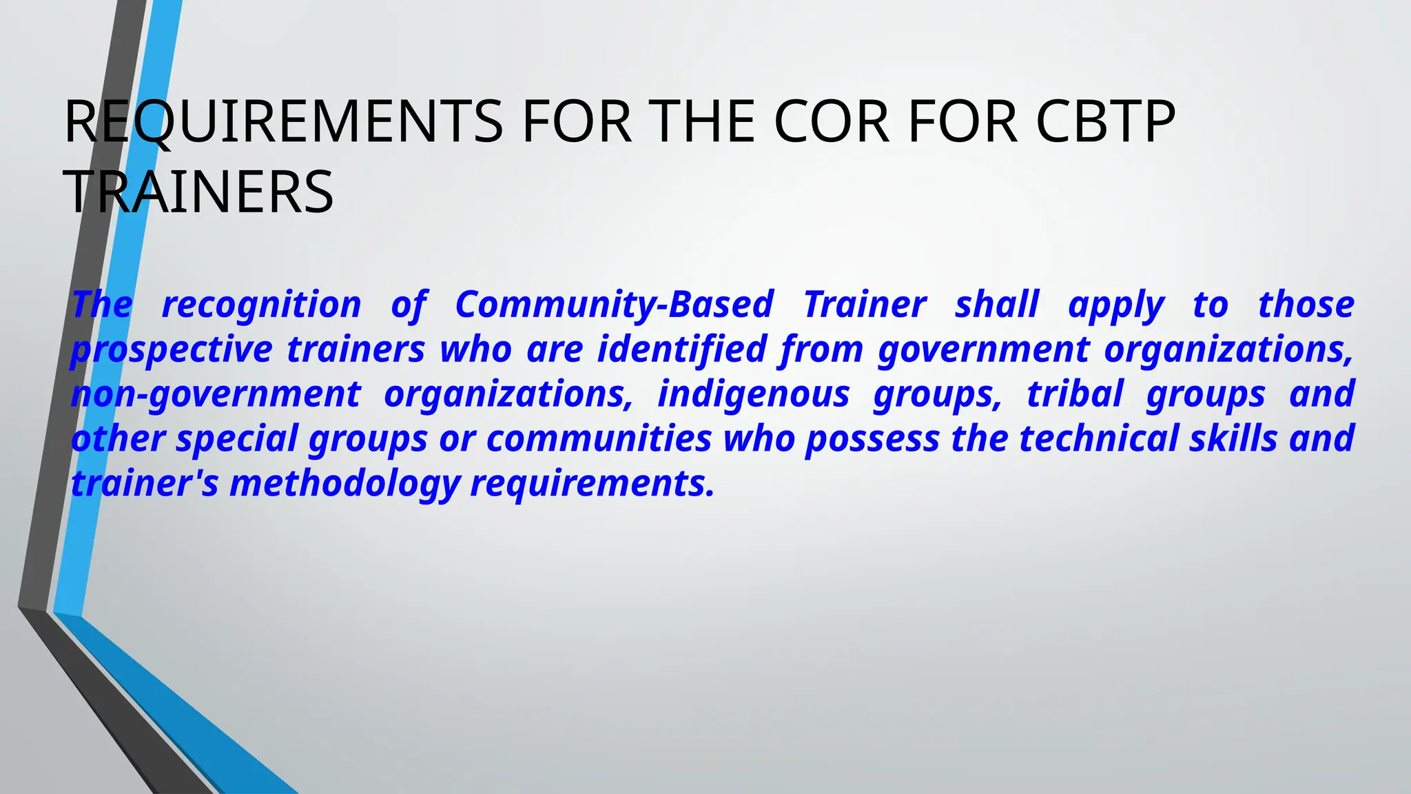 the Community Based Training powerpoint presentation of TESDA.pptx