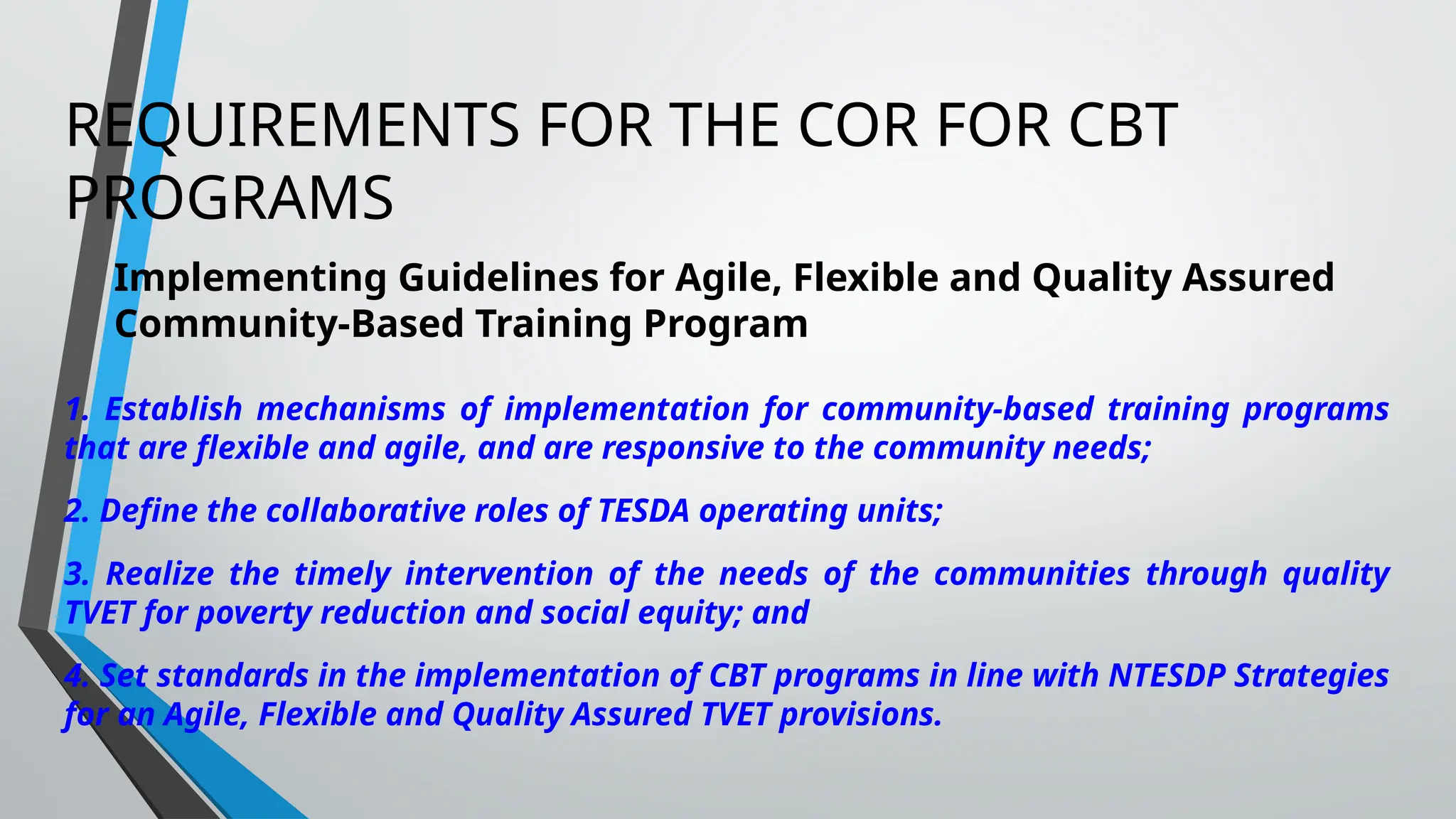the Community Based Training powerpoint presentation of TESDA.pptx