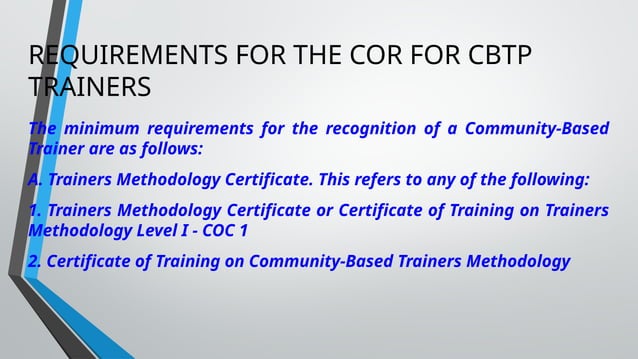 the Community Based Training powerpoint presentation of TESDA.pptx