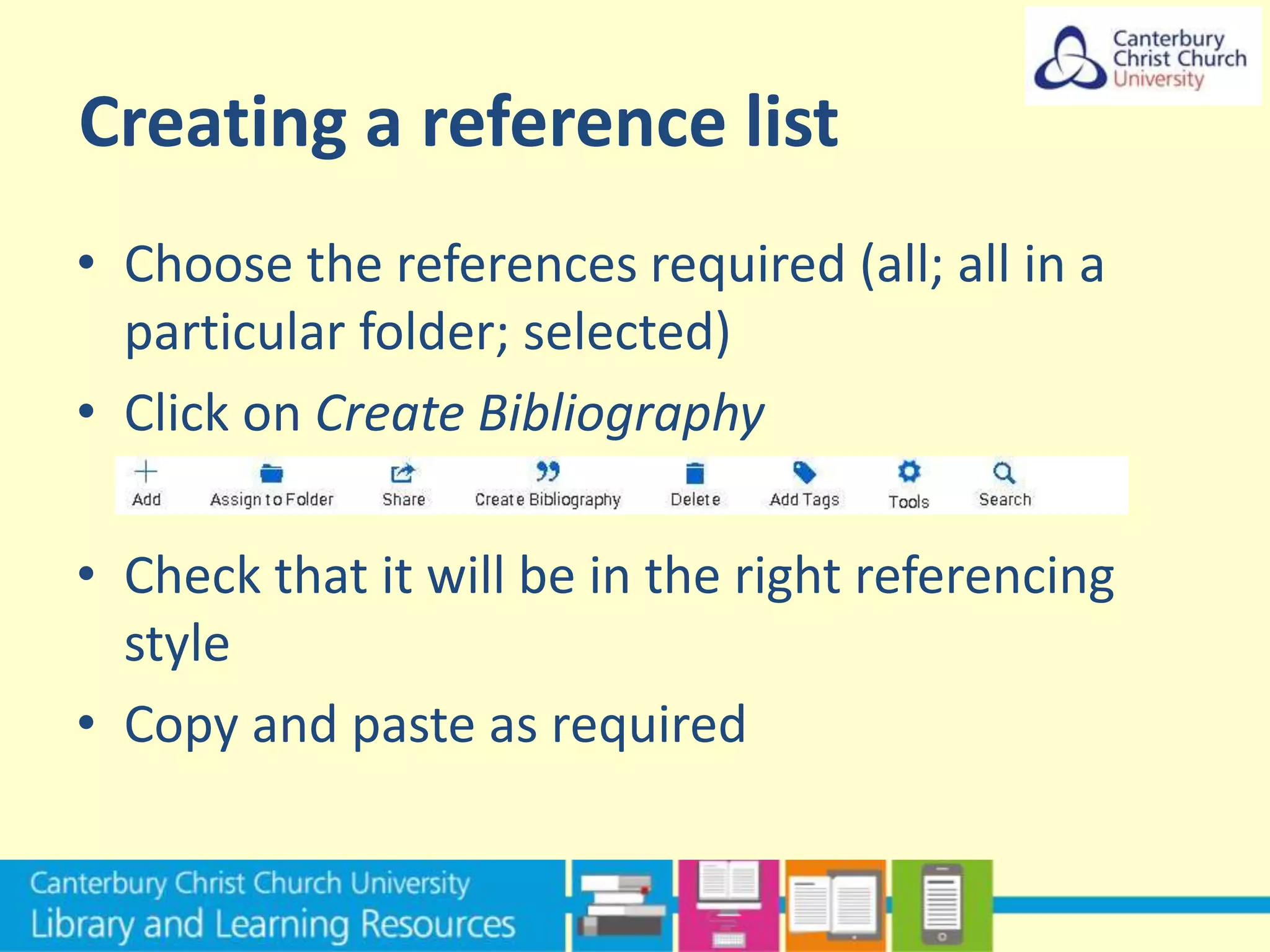 Reference management - June 2019 | PPTX