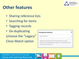 Reference management - June 2019 | PPTX