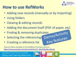 Reference management - June 2019 | PPTX