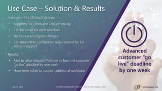Cbt storage at scale use case deck ppt | PPTX
