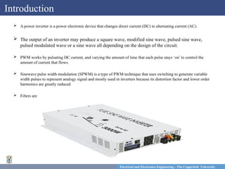 Design and Commercialization of a CBU Branded Single Phase Pure Sine ...