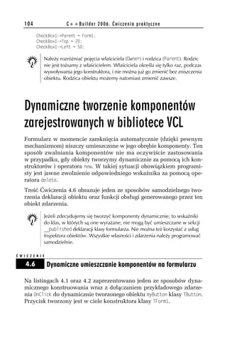 C++Builder 2006. Ćwiczenia praktyczne | PDF