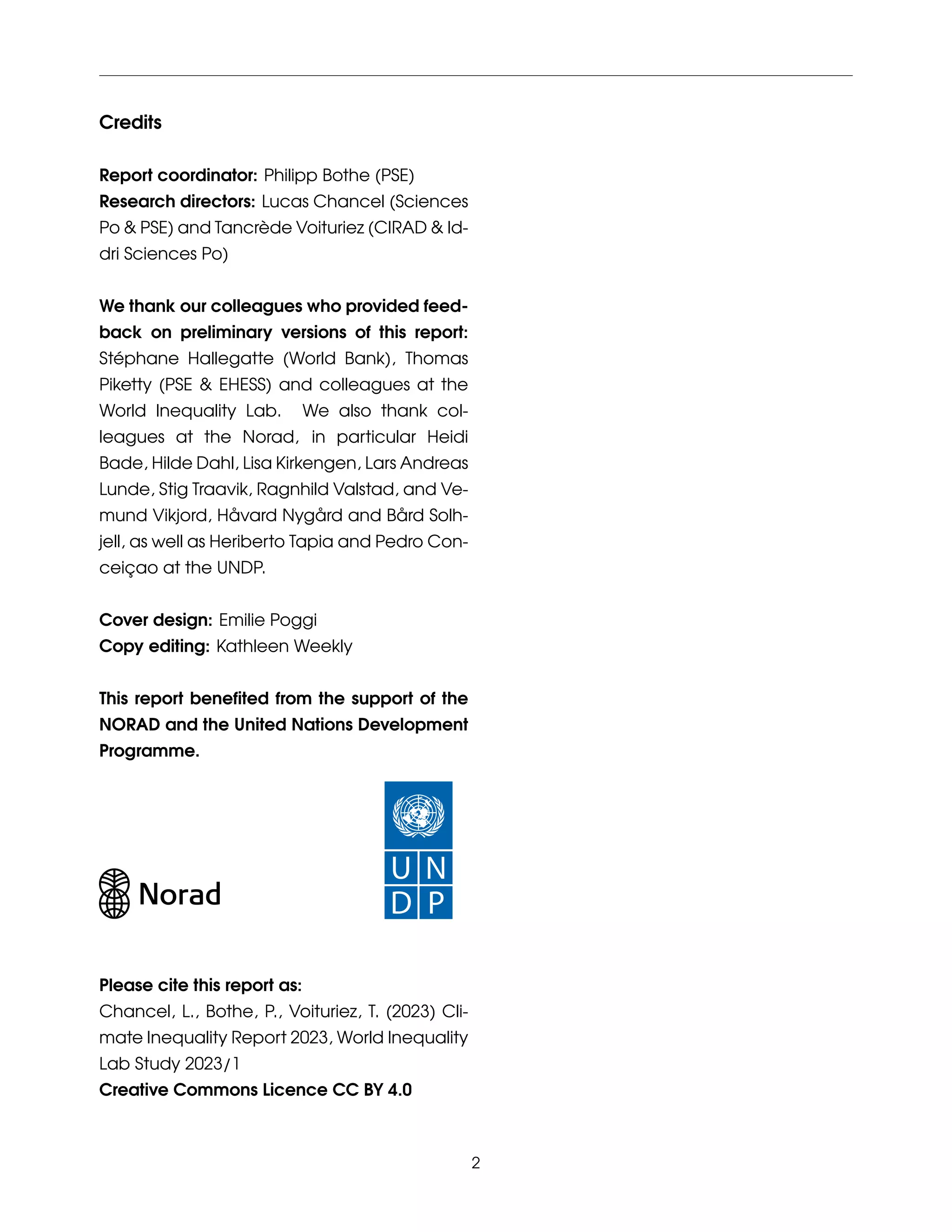 Climate Inequality Report 2023 | PDF