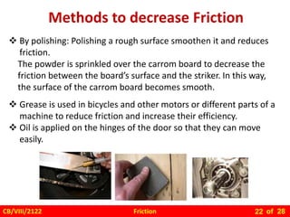 CB_VIII_Sci_Friction.pptx | Physics | Science