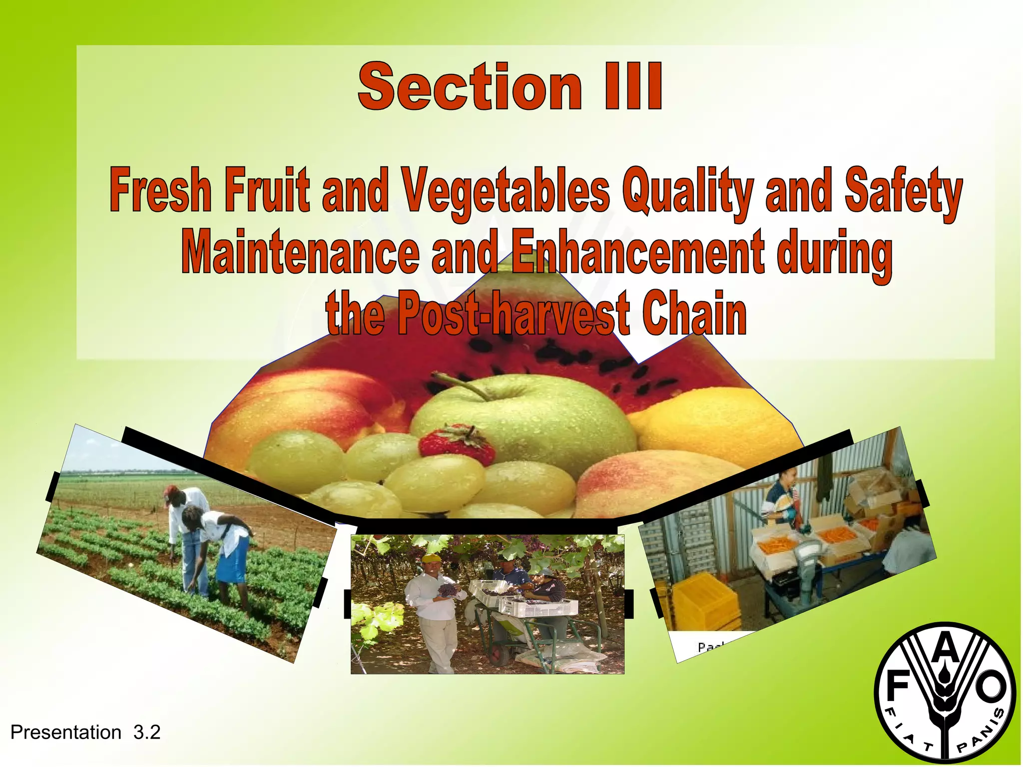 Fresh fruit and vegetable quality and safety | PPT