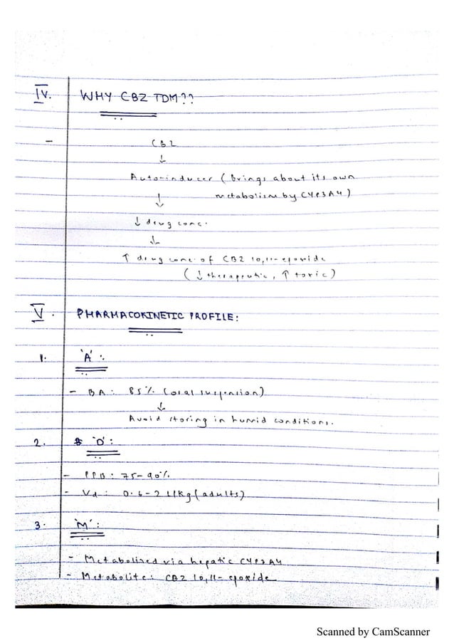 CARBAMAZEPINE TDM: @ RxVichuZ!! ;) | PDF