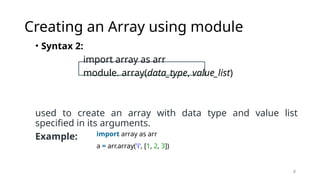CC-104_Lesson-2_array.pptx. introduction | PPTX