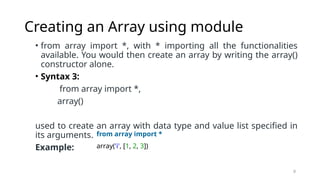 CC-104_Lesson-2_array.pptx. introduction | PPTX