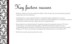 Colin Cowie | PPTX | Television | Entertainment