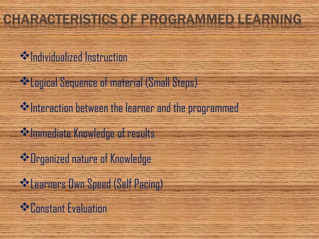 programmed learning | PPT
