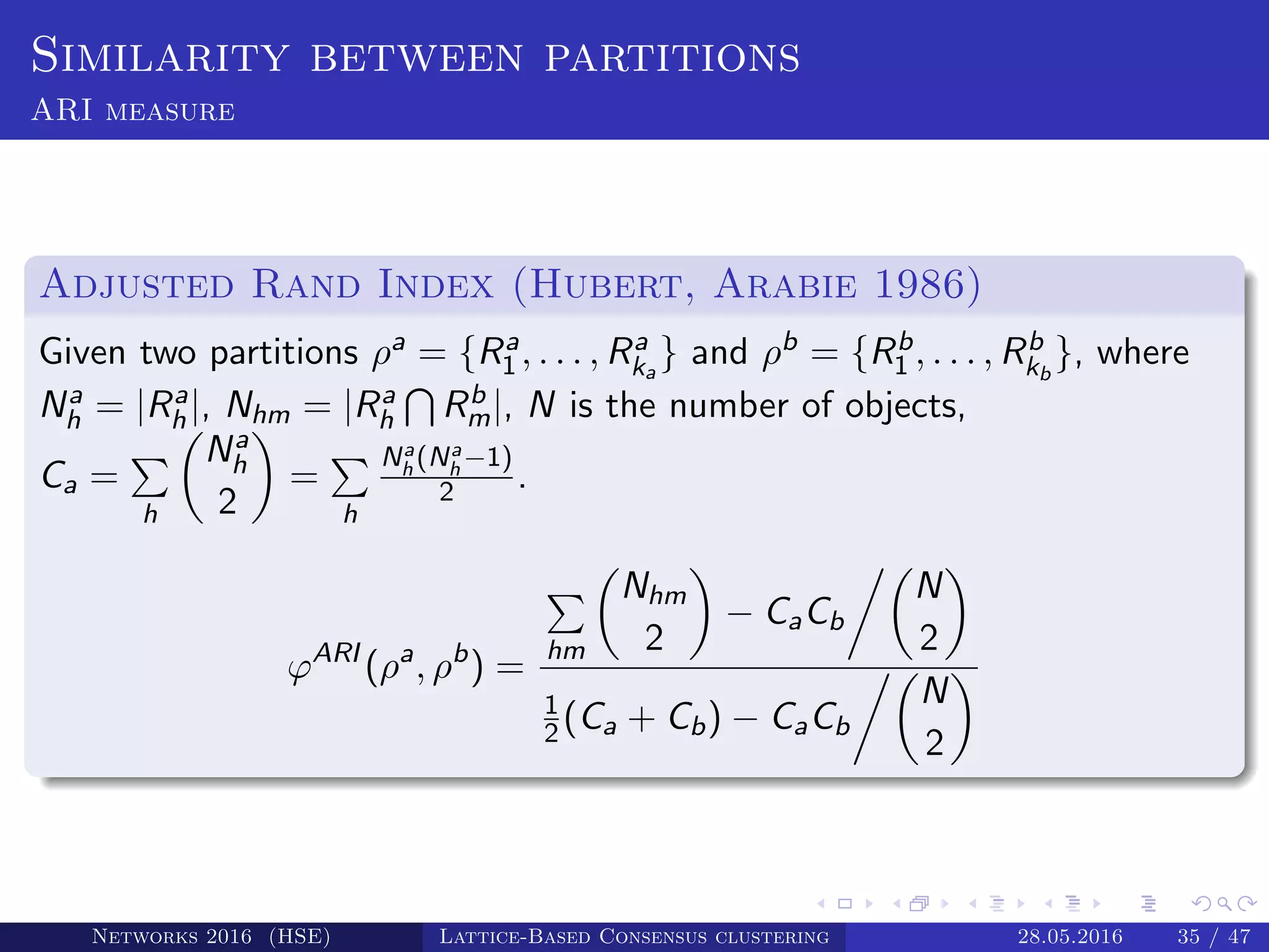 A lattice-based consensus clustering | PDF