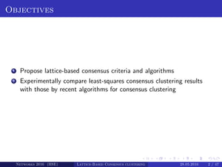 A lattice-based consensus clustering | PDF