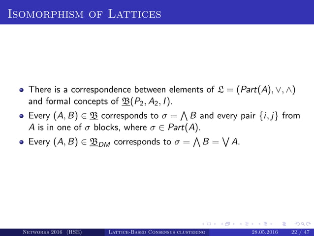 A lattice-based consensus clustering | PPT