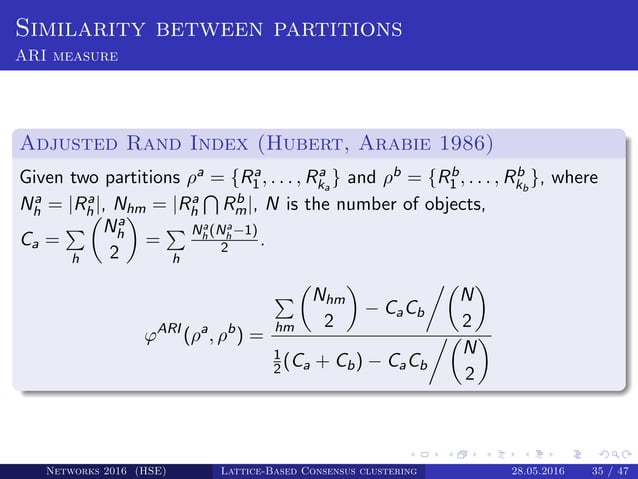A lattice-based consensus clustering | PPT